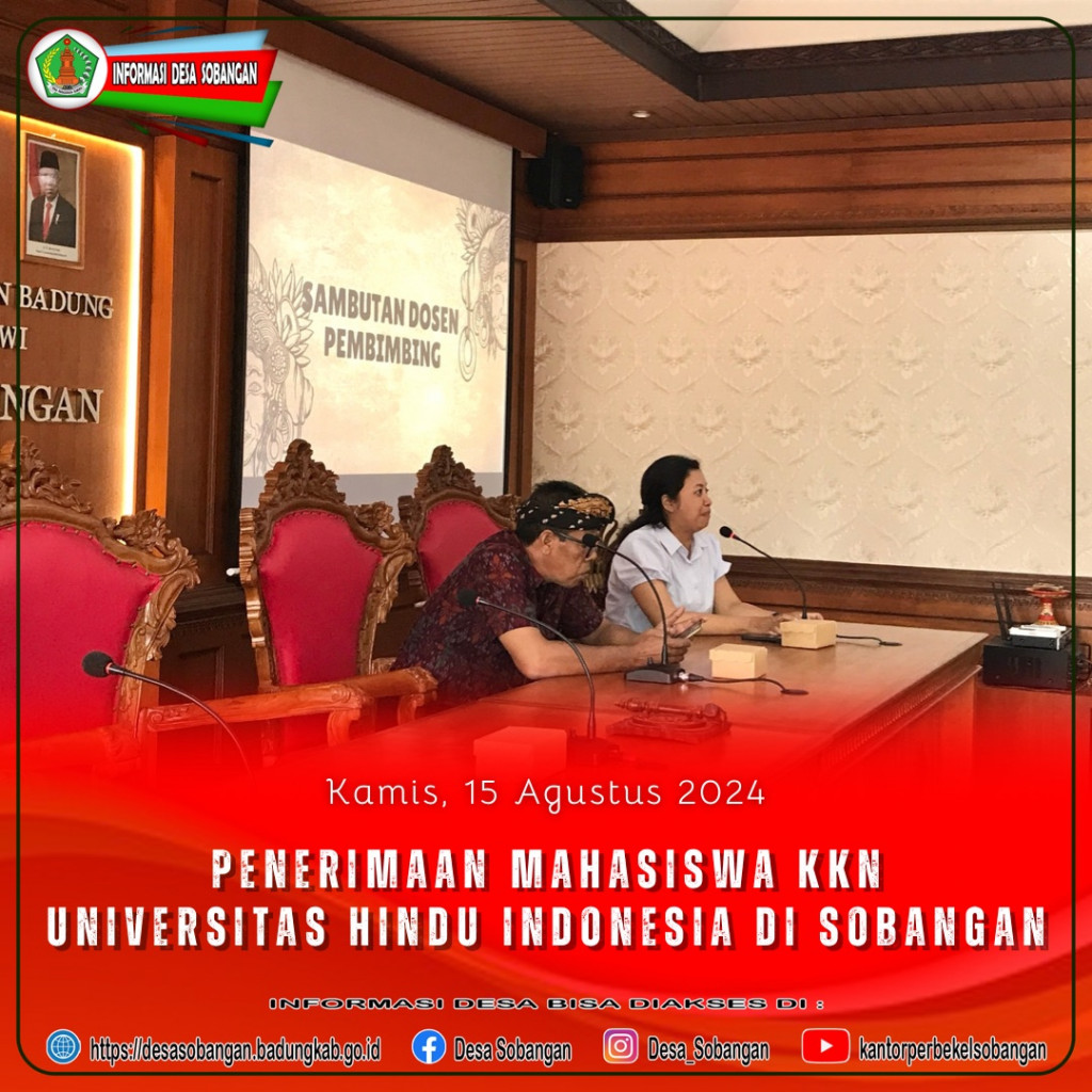 Penerimaan Mahasiswa KKN UNHI Denpasar | Desasobangan Badung